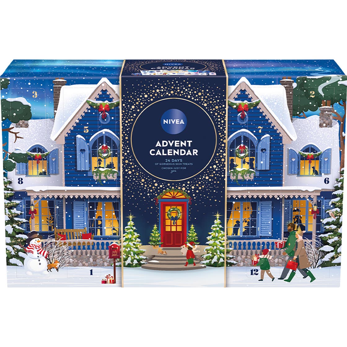 NIVEA Advent Calendar 2025 19,6g / 1125,5ml /2st Masker / 25st wipes ...
