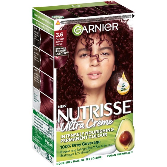 Garnier Nutrisse Cream 3.6 Dark Red Brown | Eleven.se